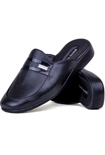Pierre Cardin Tepra Damat Ev Içi Şık Deri Erkek Terlik