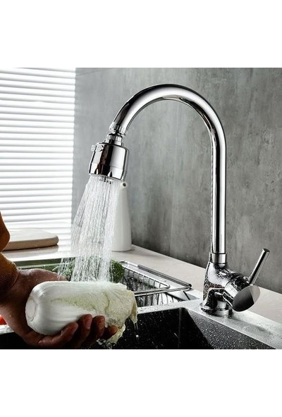 Neiko Krom Renk 3 Fonksi̇yonlu 360 Derece Oynar Başli Mutfak Evye Ucu