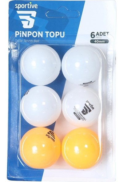Pinpon Topu 6lı