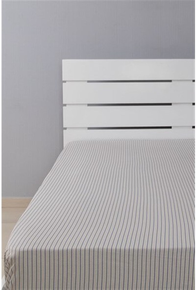 Depomaxx Lastiksiz Pamuklu Gri Mavi Çift Kişilik Çarşaf Depomaxx Lastiksiz Pamuklu Gri Mavi Çift Kişilik Çarşaf