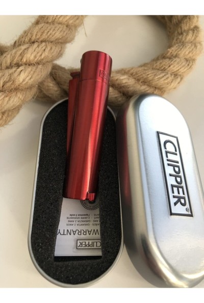 Clipper Metal Kırmızı Çakmak