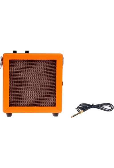 Sharplace Gitar Ukulele Bölüm Turuncu Için Pratik Deri Kapak 3W Amplifikatör Hoparlör Sharplace Gitar Ukulele Bölüm Turuncu Için Pratik Deri Kapak 3W Amplifikatör Hoparlör