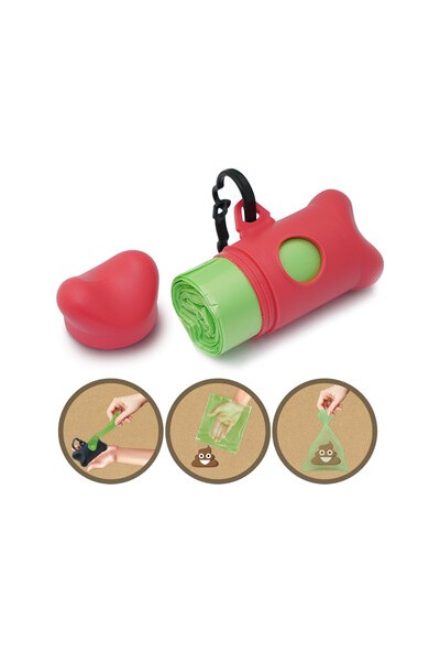 Cook Evcil Hayvan Kaka Torbası Kit-Kırmızı Cook Evcil Hayvan Kaka Torbası Kit-Kırmızı