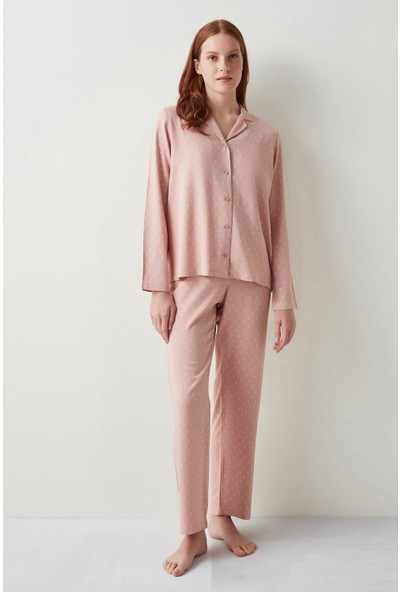 Penti Gül Kurusu Floral Dreams Gömlek Pijama Takımı