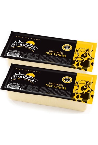 Gündoğdu Tost Peynir 1000 gr x 2