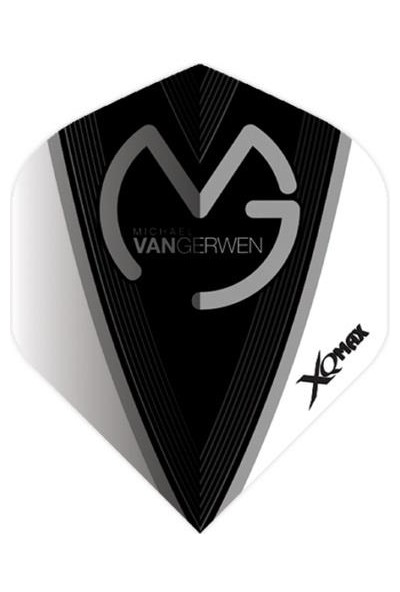 Xq Max Michael Van Gerwen Black-White Dart Flight Xq Max Michael Van Gerwen Black-White Dart Flight