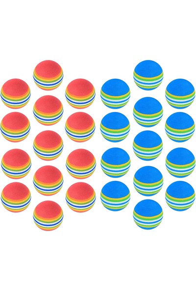 26X Golf Köpük Topu Eva Gökkuşağı Sünger Topları Sürüş Kesme Evcil Hayvanlar Egzersiz