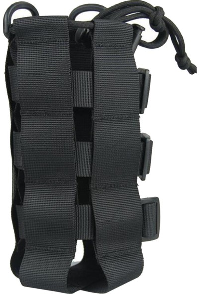 Su Isıtıcısı Çanta Taktik Molle Su Şişesi Taşıyıcı Kılıfı Siyah