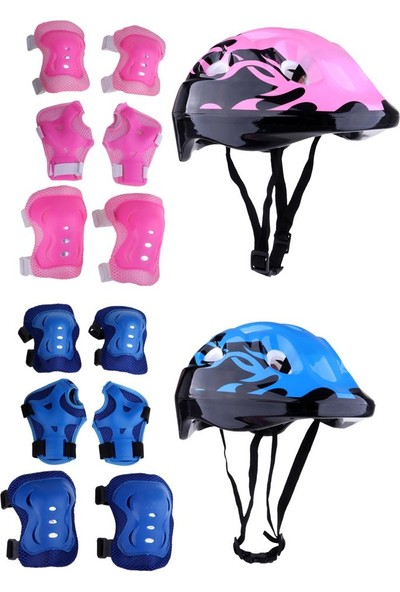 2 Paketler Çocuklar Spor Koruyucu Dişli Seti, Kask ve El Bilek, Dirsek, Diz, Kaykay, Paten, Scooter, Bisiklet Için 2 Paketler Çocuklar Spor Koruyucu Dişli Seti, Kask ve El Bilek, Dirsek, Diz, Kaykay, Paten, Scooter, Bisiklet Için