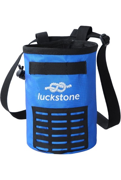 Bouldering Kaya Tırmanışı Spor Salonu Için Ipli Bel Kemer Mavi Için Tebeşir