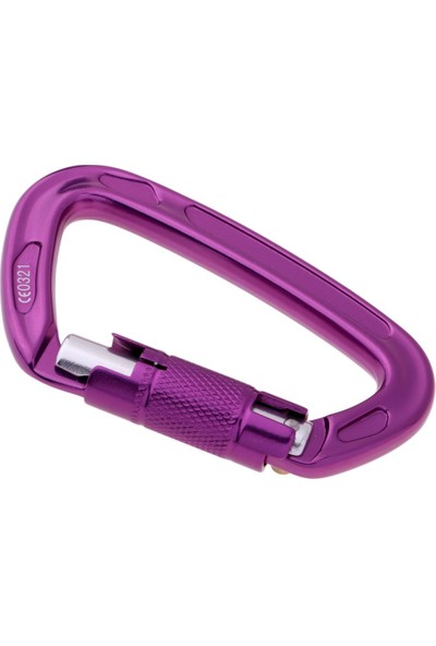 24KN Otomatik Kilitleme Carabiner Hamak Karabina Rappelling Mor Tırmanma Için 24KN Otomatik Kilitleme Carabiner Hamak Karabina Rappelling Mor Tırmanma Için