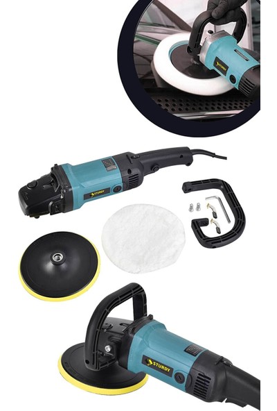 Sturdy Japon Tecnologhy Xq-4 Profesyonel Polisaj Makinası 4200 W 180 mm 6 Kademeli Pasta Cila Uygulama Uzman