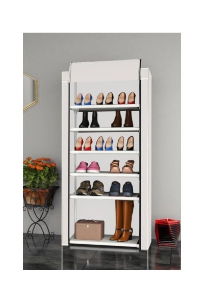 Cimri Kese 6 Katlı Bez Ayakkabılık