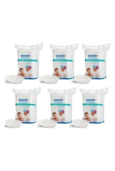 Bebedor Temizleme Bebek Pamuğu 6 Adet Bebedor Temizleme Bebek Pamuğu 6 Adet