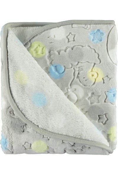 Civil Baby Bebek Peluş Battaniye 100X120 cm Gri
