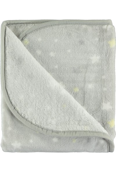 Civil Baby Erkek Bebek Peluş Battaniye 100X120 cm Gri