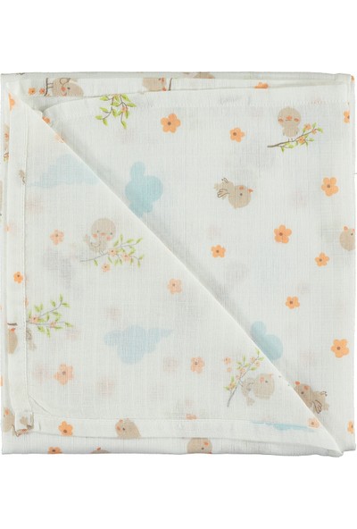 Civil Baby Çok Amaçlı Müslin Bebek Örtüsü 90X90 cm Ekru