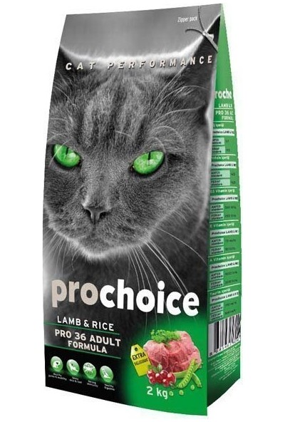 Pro Choice Pro 36 Lamb & Rice Kuzu Pirinçli Yetişkin Kedi Maması 2 kg Pro Choice Pro 36 Lamb & Rice Kuzu Pirinçli Yetişkin Kedi Maması 2 kg