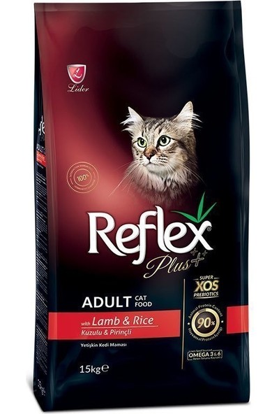 Reflex Plus Kuzu Etli Yetişkin Kedi Maması 15 kg
