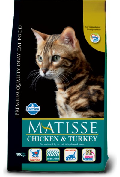 Matisse Tavuk Hindi ve Sebzeli Yetişkin Kedi Maması 1.5 kg