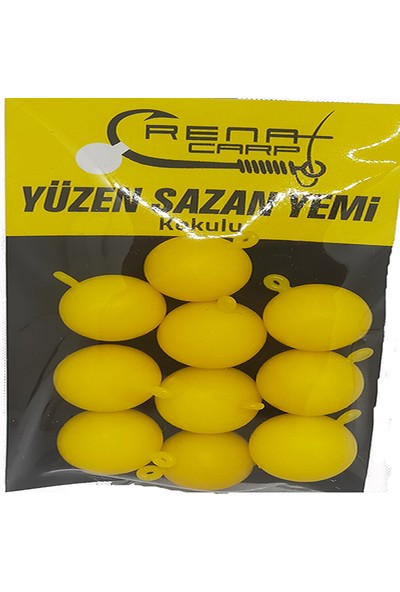 Renat Carp Yüzen Kulplu Kokulu Sarı Top Sazan Yemi 16 mm (10 Adet) Renat Carp Yüzen Kulplu Kokulu Sarı Top Sazan Yemi 16 mm (10 Adet)