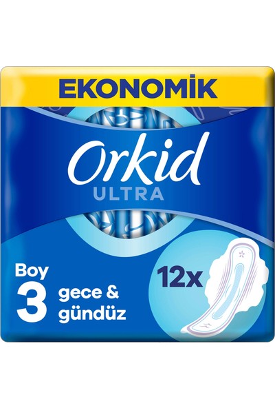 Orkid Ultra Extra Gece 12 Adet Ekonomik Paket Hijyenik Ped Orkid Ultra Extra Gece 12 Adet Ekonomik Paket Hijyenik Ped