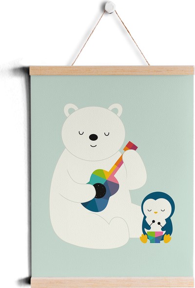 Carettart Müzisyen Ikili Pu Deri Çocuk Odası Duvar Tablosu Carettart Müzisyen Ikili Pu Deri Çocuk Odası Duvar Tablosu