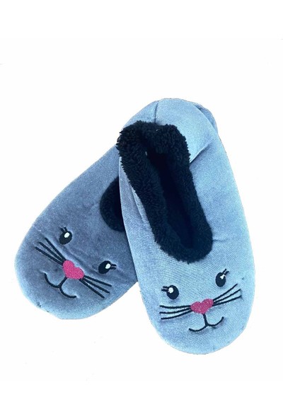 Kadın Babet 35- 39 Gri Siyah Cats