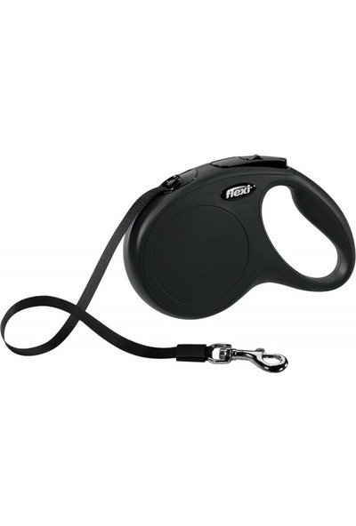Trixie Flexi Yeni Klasik, Şerit Kayış, M: 5 M, Siyah