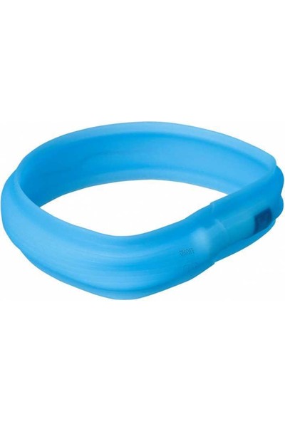 Trixie Işıklı Köpek Tasması M-L:50cm/30MM, Mavi