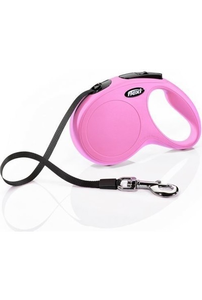 Flexi New Classic Otomatik Şerit Köpek Gezdirme Tasması Medium Pembe 5 Metre Flexi New Classic Otomatik Şerit Köpek Gezdirme Tasması Medium Pembe 5 Metre