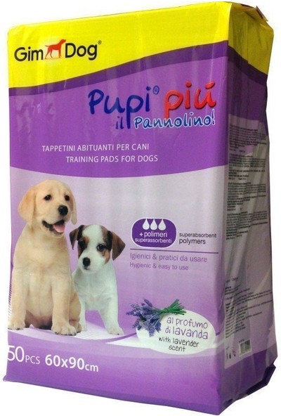 Gimdog Lavanta Kokulu Köpek Çiş Eğitim Peti 60 x 90 cm 50'li Gimdog Lavanta Kokulu Köpek Çiş Eğitim Peti 60 x 90 cm 50'li