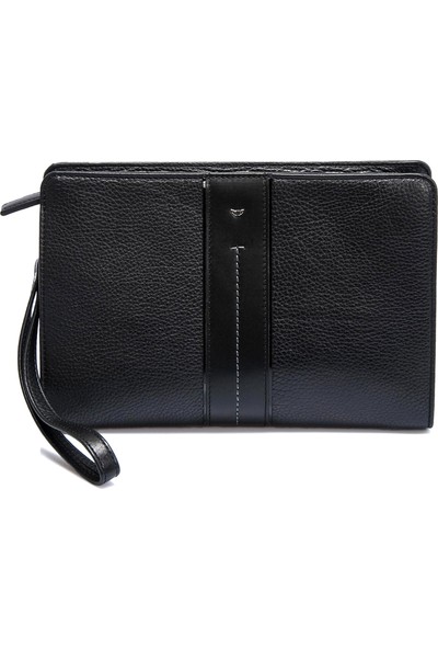 Tergan Siyah Deri Erkek Portföy Çanta 02177A6F