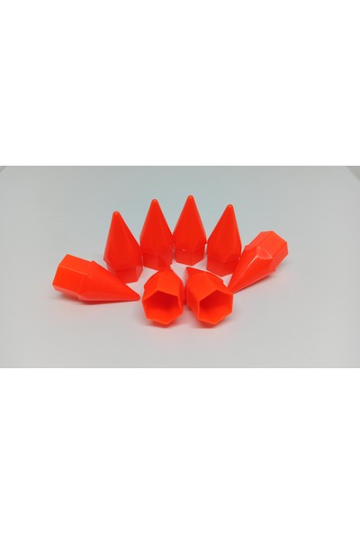 Mefsa Turuncu Sivri Bijon Kapağı 17MM 20 Adet Mefsa Turuncu Sivri Bijon Kapağı 17MM 20 Adet