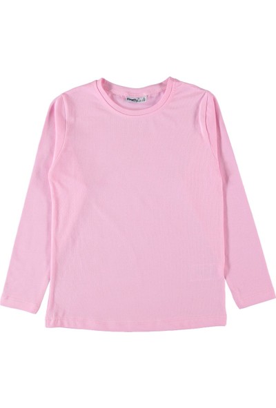 Paketle Express Paketle Express---Pembe Likralı Uzun Kol Kız Badi 9/12 Yaş
