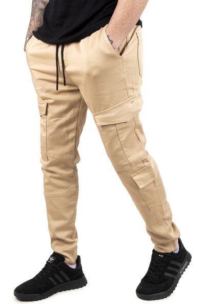 Deepsea Beli Lastikli Kargo Cepli Paçası Ribanalı Pantolon 210009G Deepsea Beli Lastikli Kargo Cepli Paçası Ribanalı Pantolon 210009G