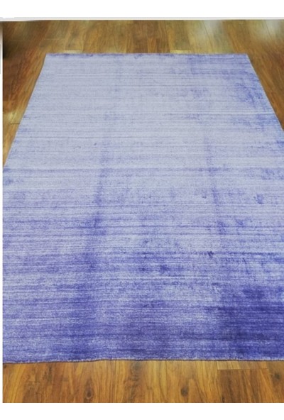 NEPAL El Dokuma Bambu Ipeği ve Yün Halı, 175×240 cm