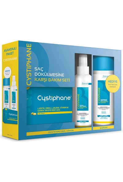 Apaisac Biorga Cystiphane Saç Dökülmesine Karşı Bakım Seti(Hediyeli)