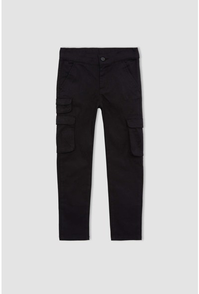 DeFacto Erkek Çocuk Kargo Cepli Gabardin Pantolon W1649A622SP