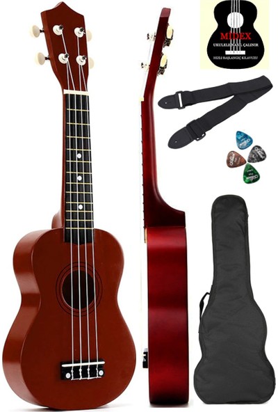 Midex UKX-233M Maun Concert Ukulele (Askı Çanta Metod Pena)