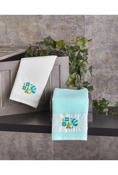 Soley 2'Li Kutulu Nakışlı Peçete 45x70 Cm