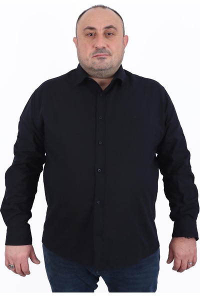 Moc Grande Büyük Beden Gömlek Uzun Kol