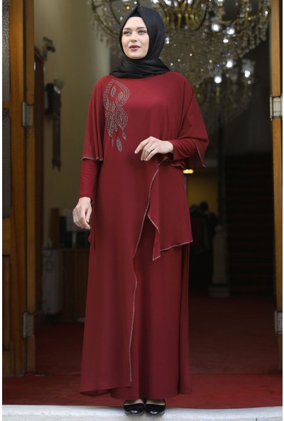 Aylin Abiye Bordo Amine Hüma Aylin Abiye Bordo Amine Hüma