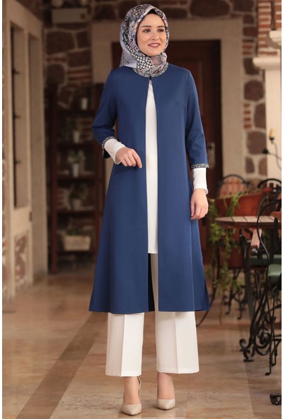 Safir Üçlü Takım Indigo Amine Hüma
