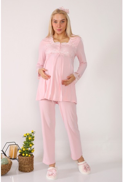 Lohusa Hamile 2603 Pembe Lohusa Pijama Lohusa Hamile 2603 Pembe Lohusa Pijama