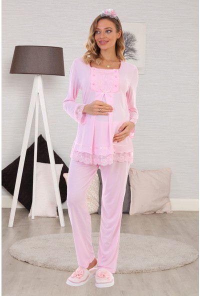 Lohusa Hamile 13045 Emzirme Özellikli Lohusa Pijama