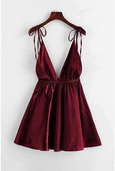 Pembishomewear Donna Layla Bordo Saten Gecelik Pembishomewear Donna Layla Bordo Saten Gecelik