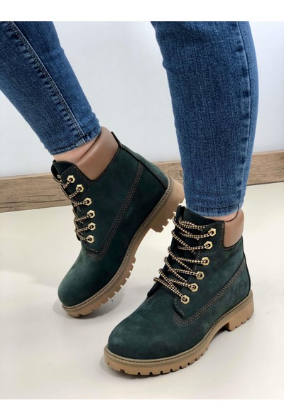 Lizel Elise Yeşil Renk Bağcıklı Kadın Bot