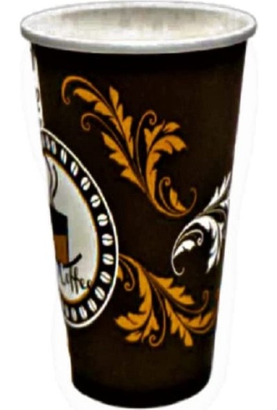 Aygün Cup [ Excodi Cup ] 12 Oz Karton Bardak 300 ml - 100'LÜ / Kaliteli Otomat Bardak ( Kahve & Kırmızı )