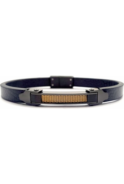 Welch ​​welch Çelik Erkek Deri Bileklik